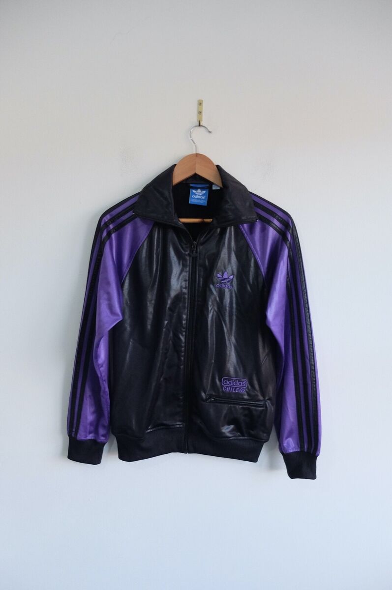 Rare Adidas Chile 62' Tracksuit jacket XS purple black Rare Adidas Chile 62' Tracksuit jacket XS purple black