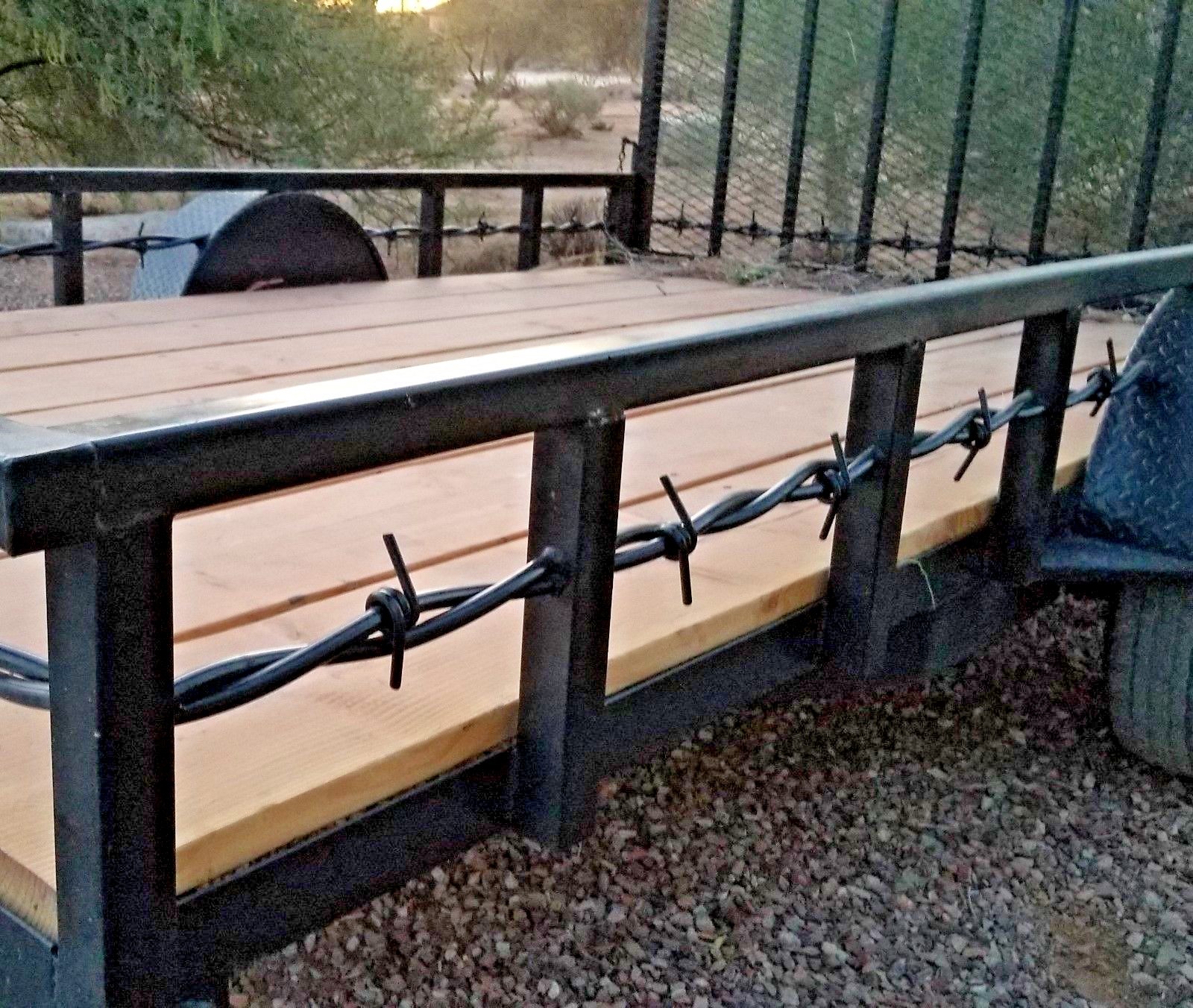 Big Barb Wire! USA Steel. Gates, Fencing, Railing, Ranch, Home Garden ...