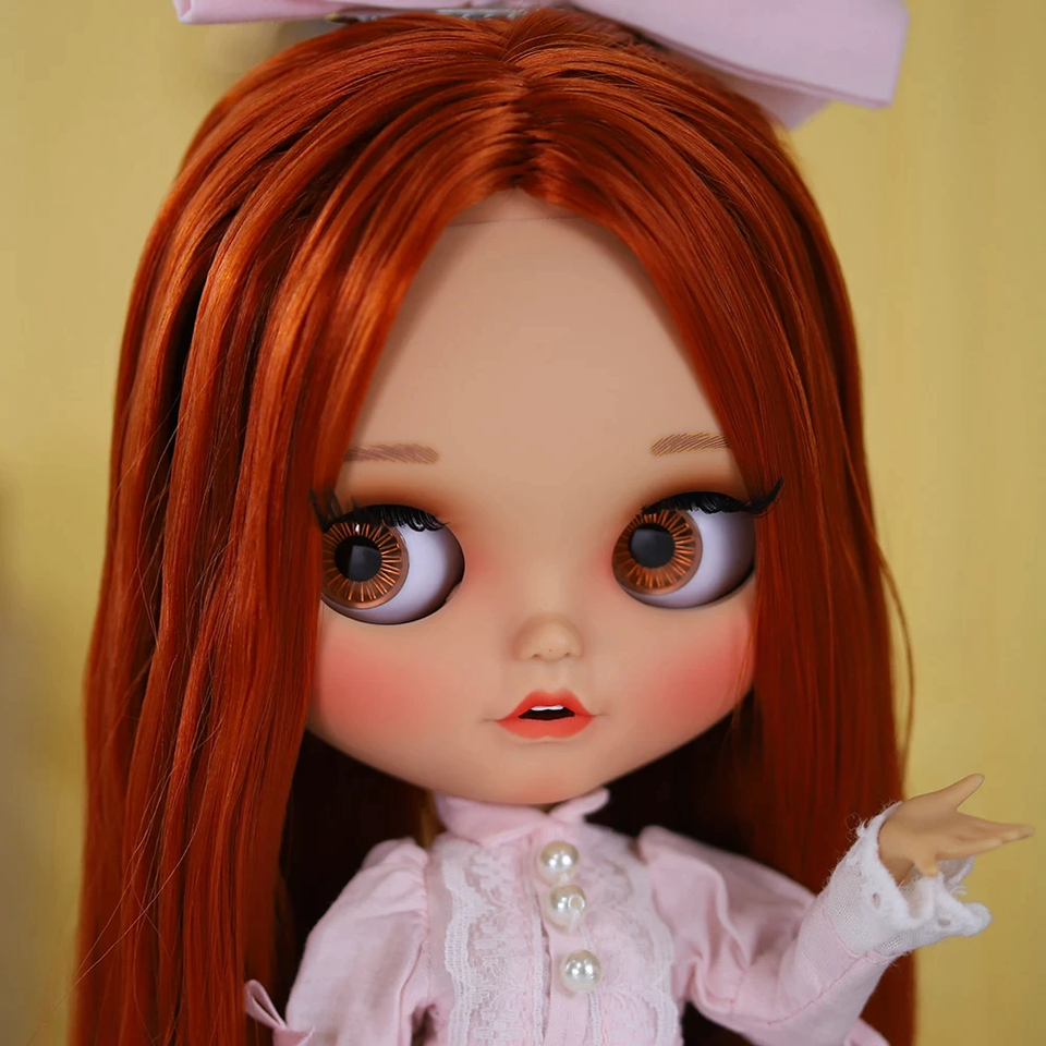 Blythe Doll with Outfit Dress Shoes Matte Face Pouting Mouth Makeup ...