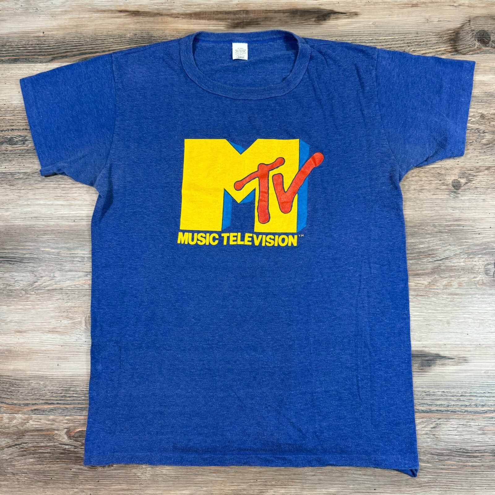 Rare Vintage 80s MTV Music Television Logo Screen Sta… - Gem