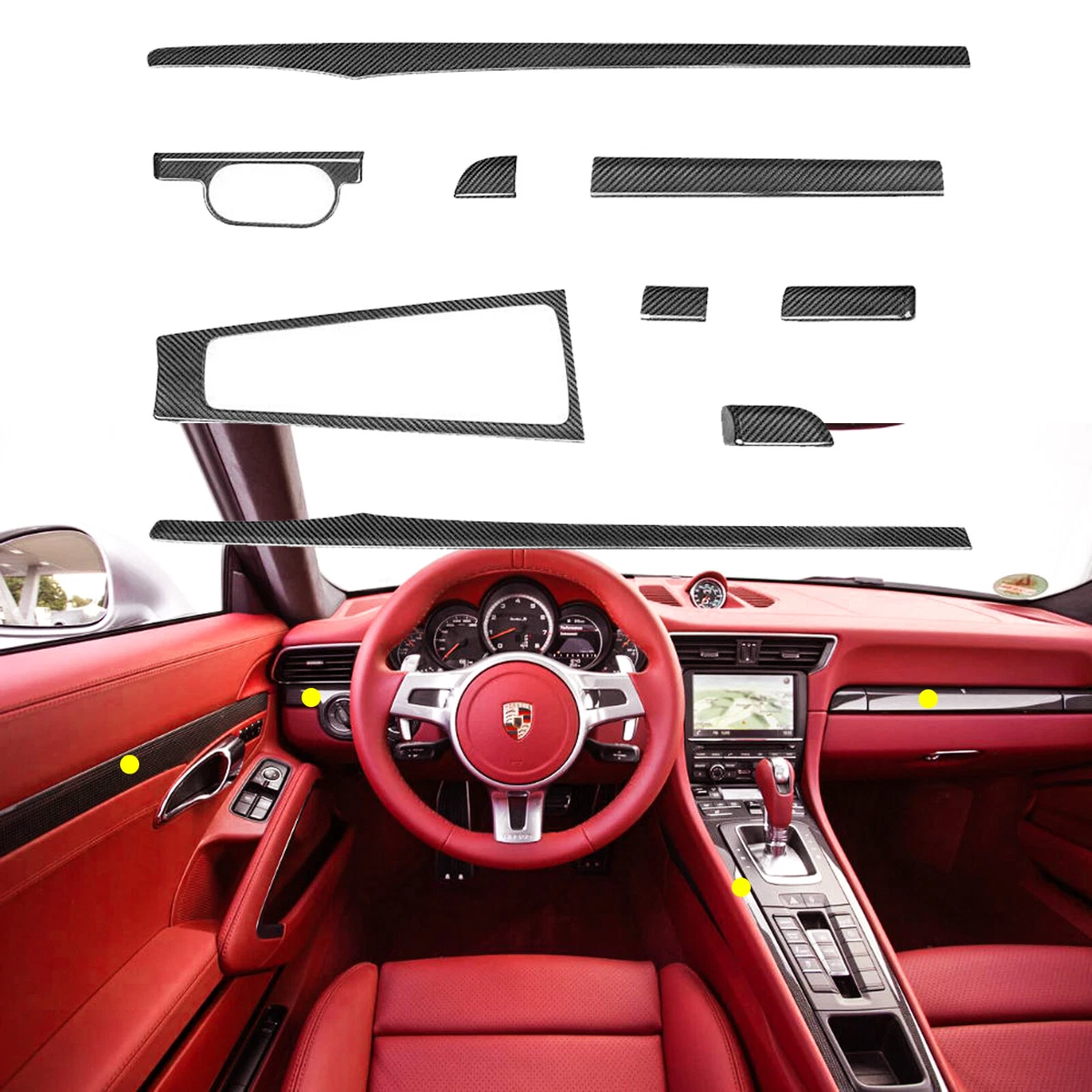 Porsche 991 Red Interior