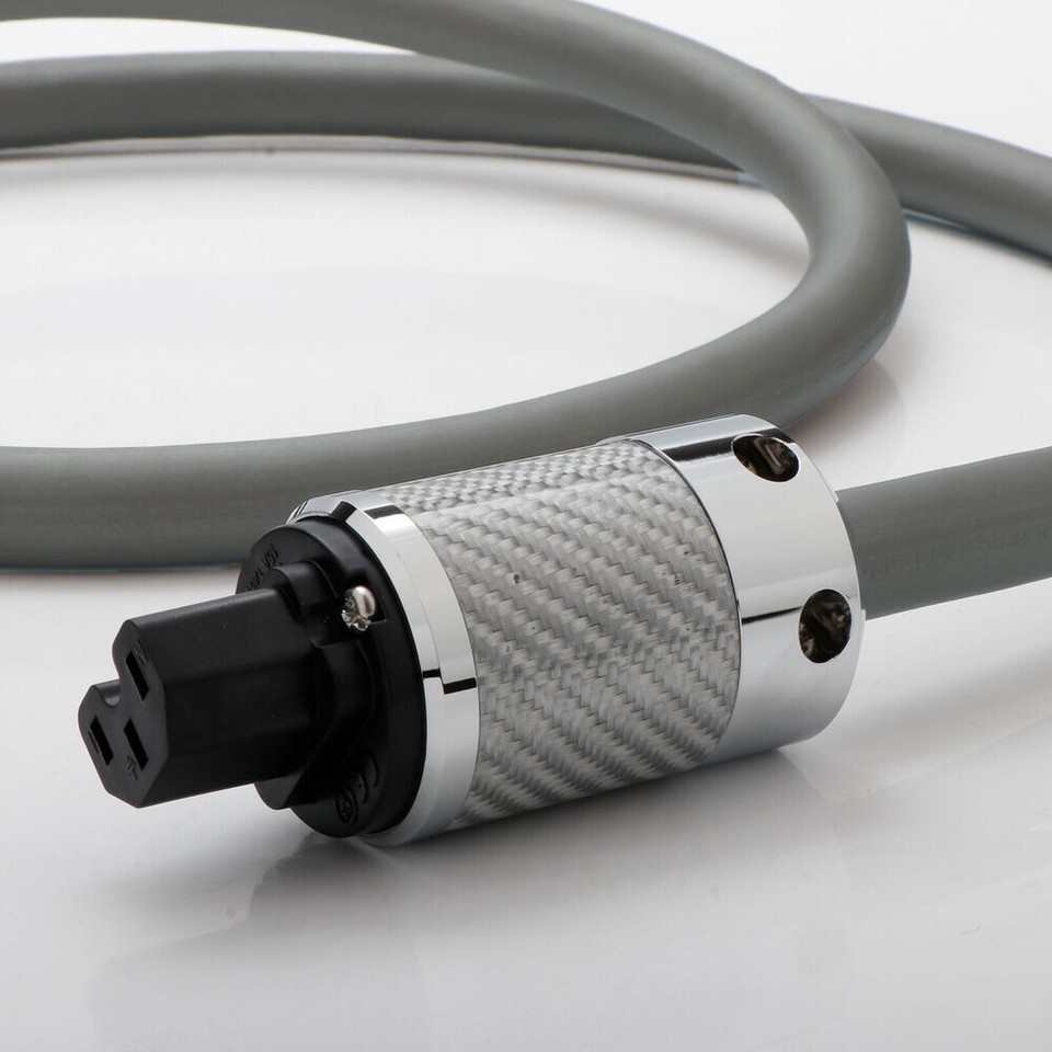 YARBO SP-1100PW OCC Power Cord Carbon Fiber Plug US EU HiFi Mains Power ...