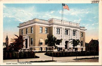 Virginia MN Court House Postcard unused 1915-30s | eBay