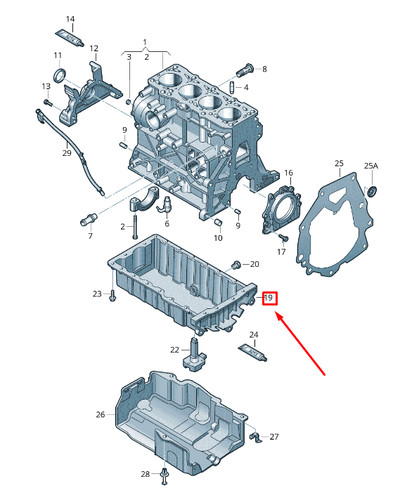 NEW AUDI A6 AVANT C7 ENGINE OIL SUMP 03L103603K ORIGINAL NO DUTY TO 🇺🇸 ...