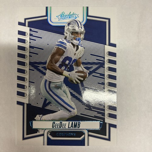 2023 Panini Absolute #89 CeeDee Lamb Blue Foil - Dallas Cowboys | eBay