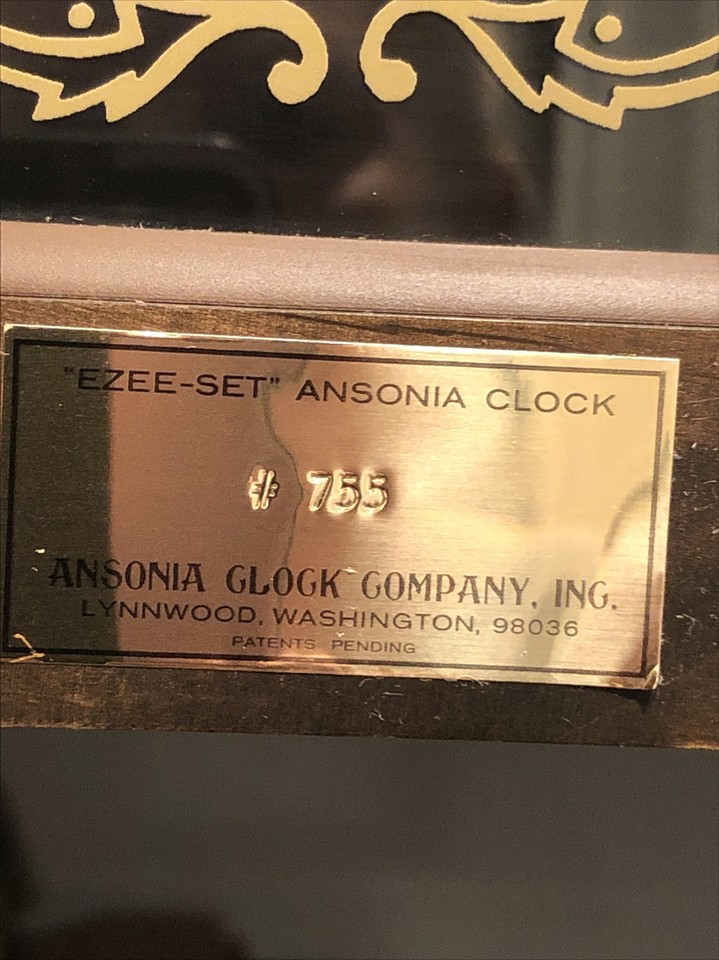 ANSONIA EZEE-SET #755 CHIME WALL CLOCK KEY WIND WOOD VINTAGE | eBay