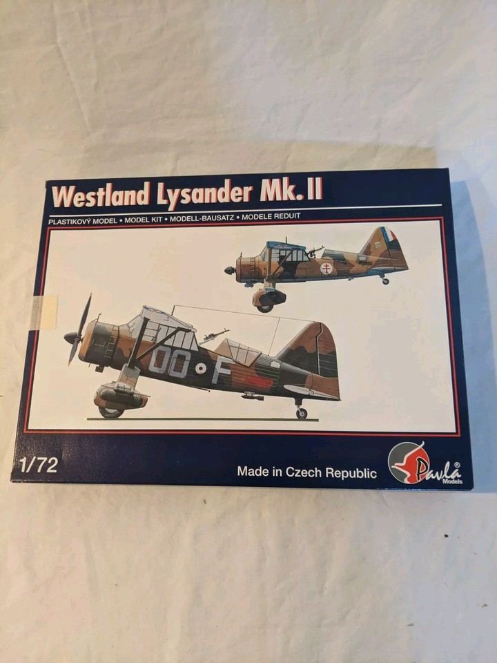 Pavla Westland Lysander Mk.II 1/72 Scale Model Kit Unassembled 72048 | eBay