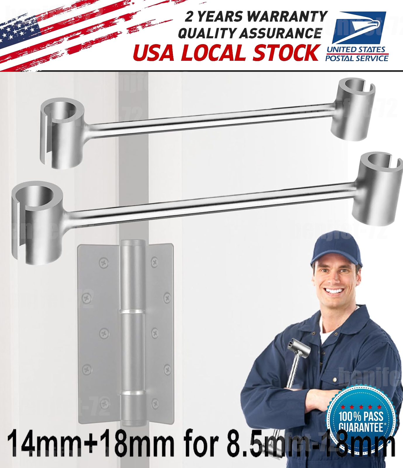 2Pcs Door Hinge Bender Tool Door Hinge Adjustable Wrench 8.5-18mm | eBay