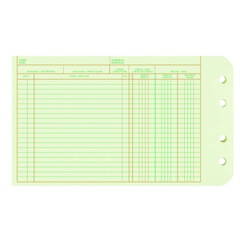 Rediform Extra Sheets for 4-Ring Ledger Binder, Green Eye-Ease Paper ...