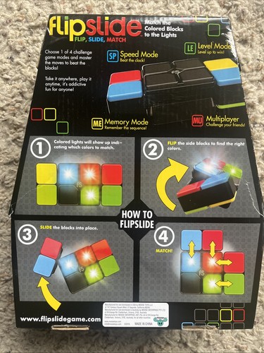 Moose Games Flipslide Electronic Handheld Game Flip Slide & Match the ...