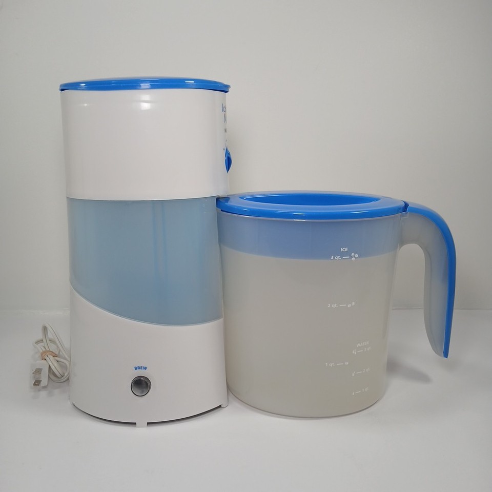 Mr. Coffee Iced Tea Maker TM70 Fresh Iced Tea Blue 3 Quart | eBay