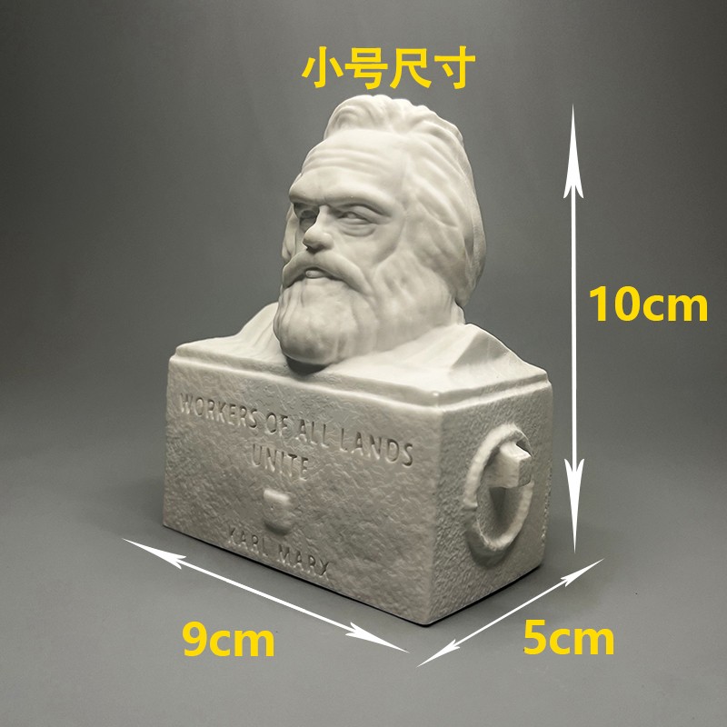 Karl Marx Sculpture Plaster Artwork Tool Marxism Keepsake Soviet Figure ...
