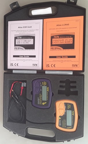 ESR70 LCR45 Peak Atlas Component Analyzer Kit w/ Case Manuals | eBay