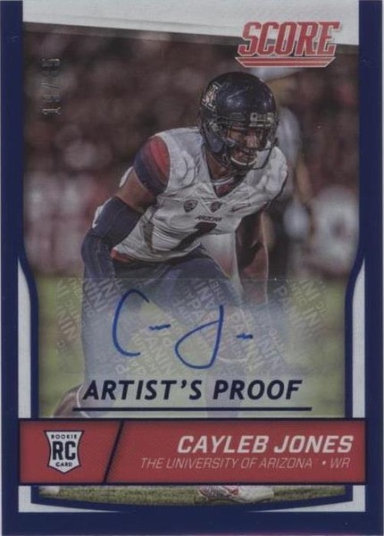 2016 Score - Rookies Artist's Proof Signatures #434 Cayleb Jones /35 ...