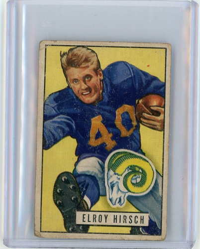 1951 Bowman #76 ELROY HIRSCH - Los Angeles Rams | eBay