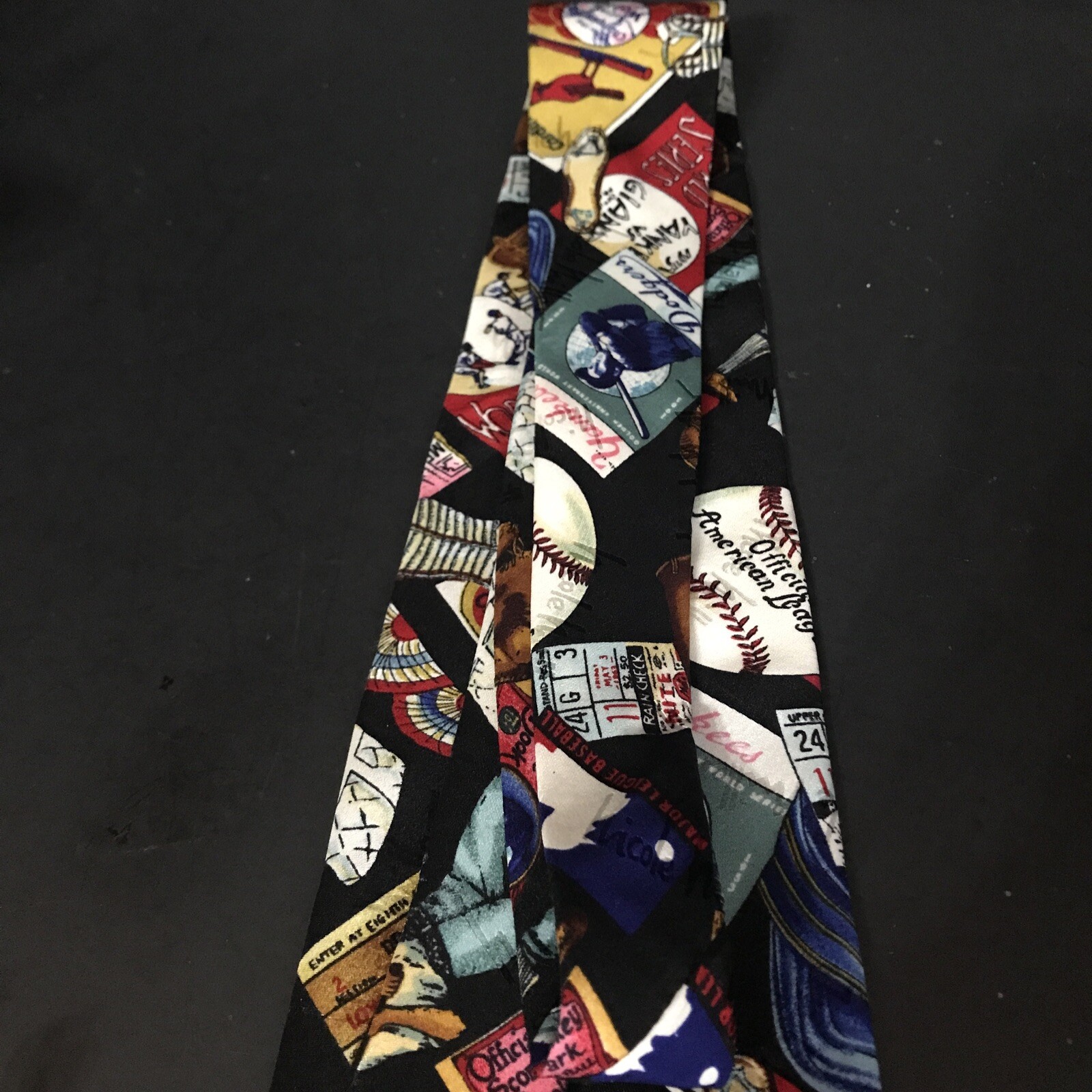 Nicole Miller 1994 New York Baseball Team Necktie - Gem