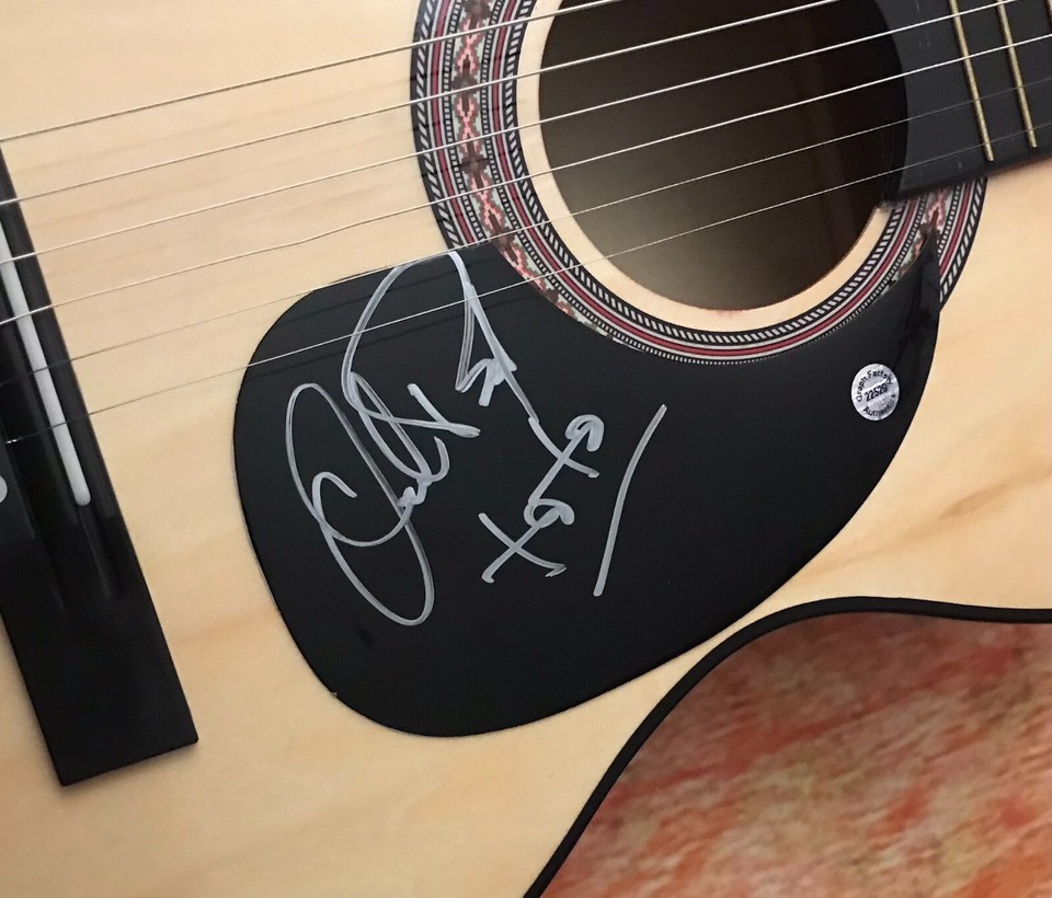GFA Toto Co-Founder Band Africa DAVID PAICH Signed Acoustic Guitar COA ...