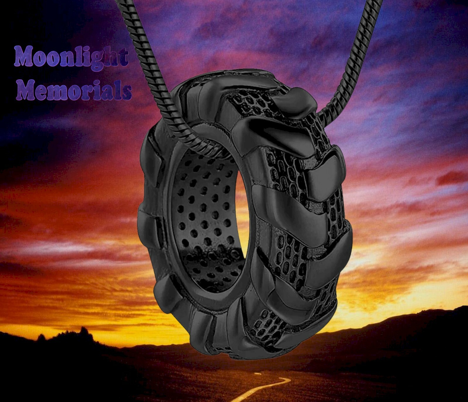 New Tire Bike Tractor Wheel Cremation Urn Keepsake Ashes Memorial ...