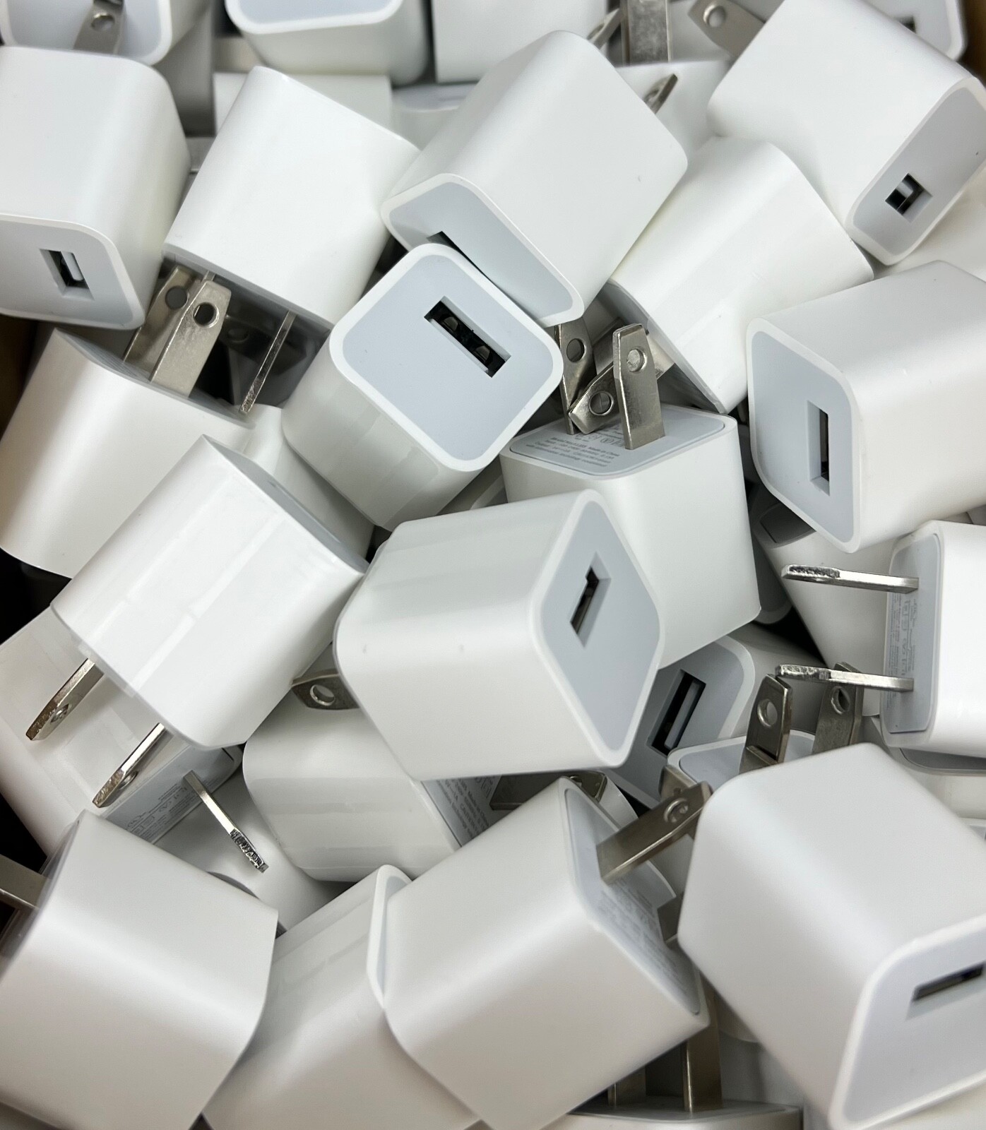 Lot Bulk 2 3 5 10 25 Pack For Apple iPhone Charger Block USB Power ...