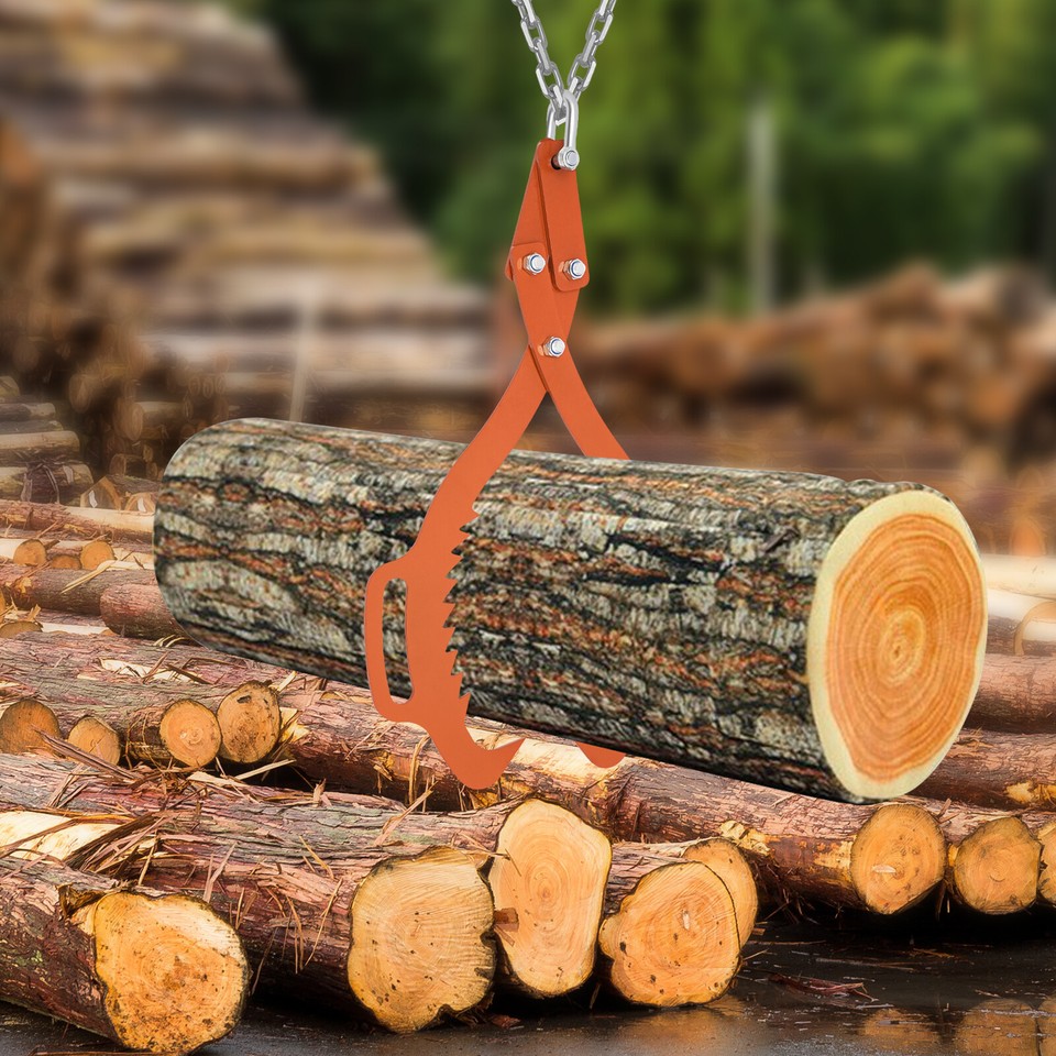 Heavy Duty 2 Claw Timber Log Lifting Logging Tongs Grabber Tong 30 ...