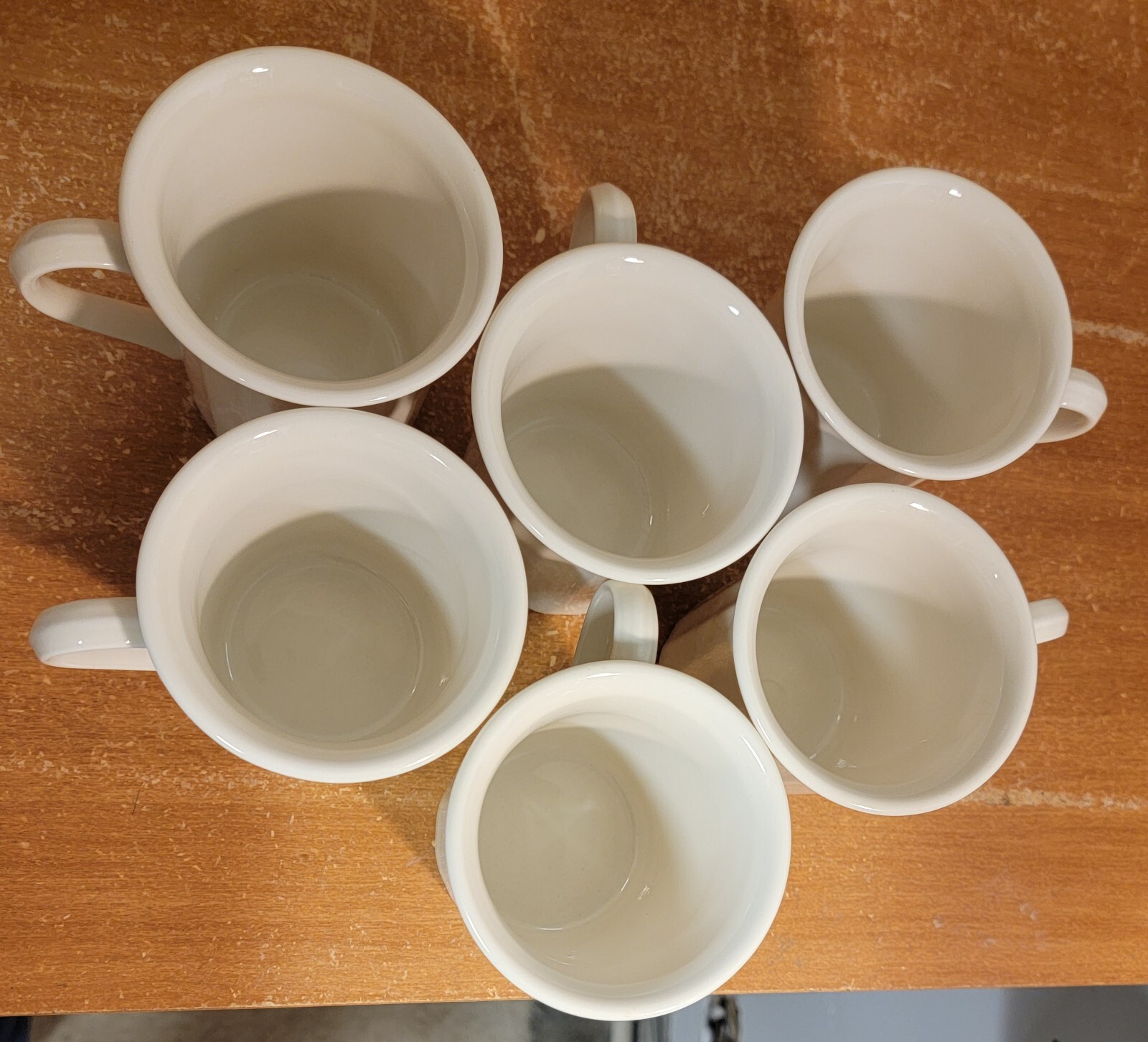 Lenox CASUAL ELEGANCE Mug set of 6, 8 oz / 3 7/8", Fluted, Embossed ...