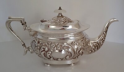 Antique Circa 1890 William Adams England EPNS Silver Plate Teapot | eBay