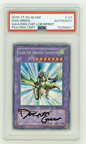 PSA Signed Dan Green Gaia the Dragon Champion LOB-125 | eBay