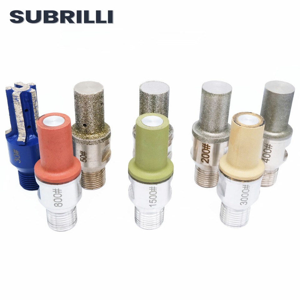 Diamond Finger/Milling Bit 8-Pcs Profile Router Bits for Granite Marble ...