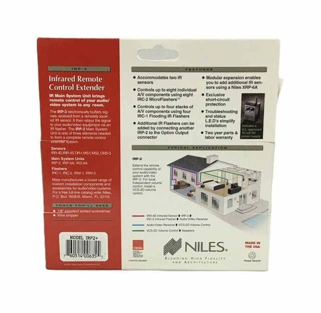 Niles Model IRP2 Infrared IR Remote Control Repeater Hub for sale ...