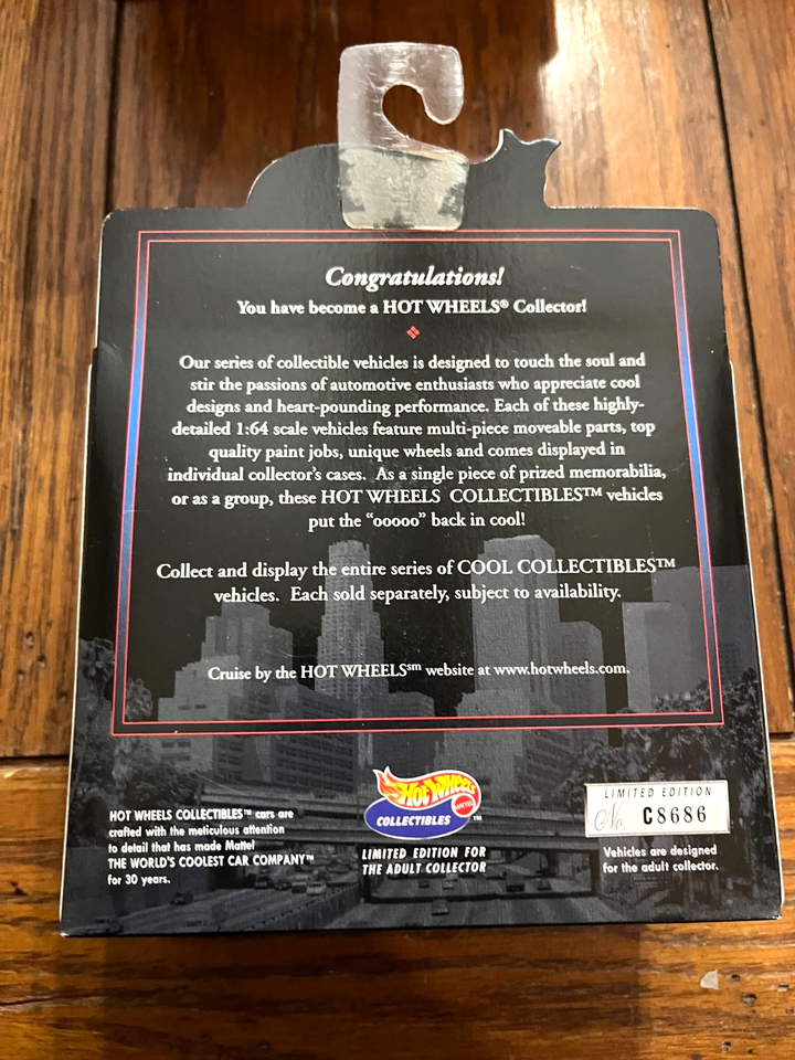 HOT WHEELS 1998 Limited Collectible Black Box Edition 1967 Corvette ...