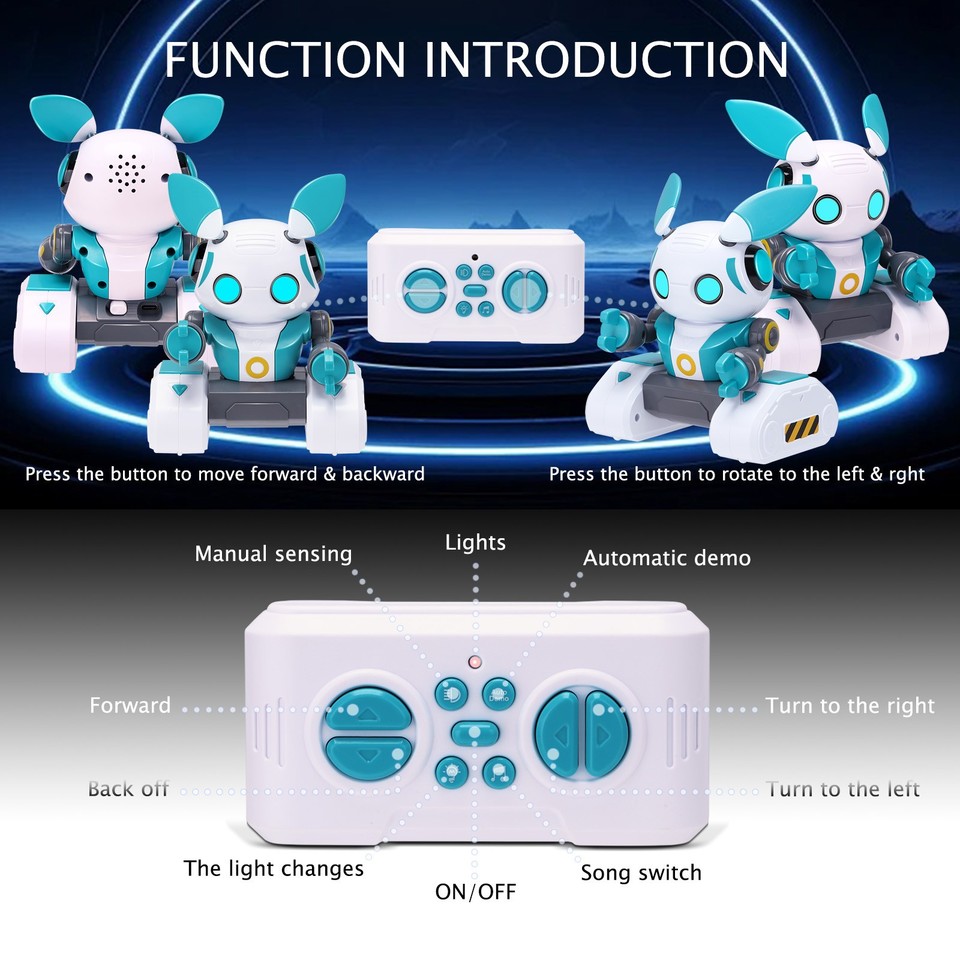 New Rechargeable Remote Control Robot Toy RC Robots With Gesture For ...