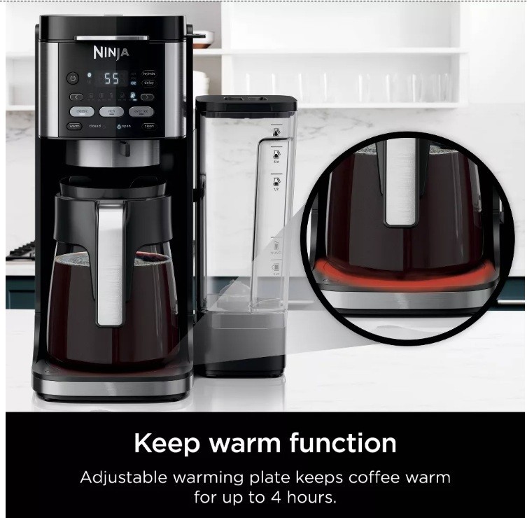 Ninja Drip Coffee Maker DualBrew Pro Hot & Iced Coffee Machine- Black ...