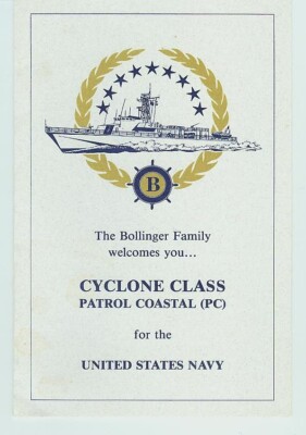 Bollinger Cyclone Class PC boats information booklet | eBay
