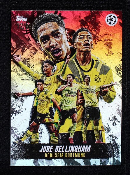 2022 Topps Jude Bellingham Platinum Curated UEFA - Celebration Black ...
