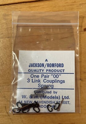 Jackson/Romford 00 Gauge 3 link couplings Sprung 1 Pair | eBay UK