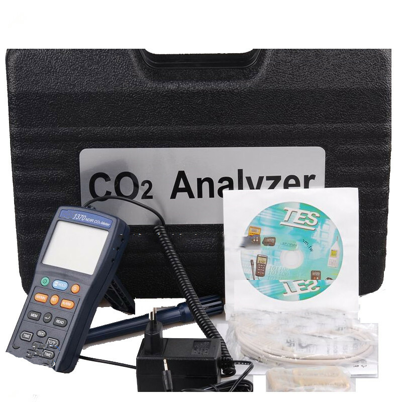 TES-1370 NDIR CO2 Analyzer Temperature Humidity Meter Carbon Dioxide ...