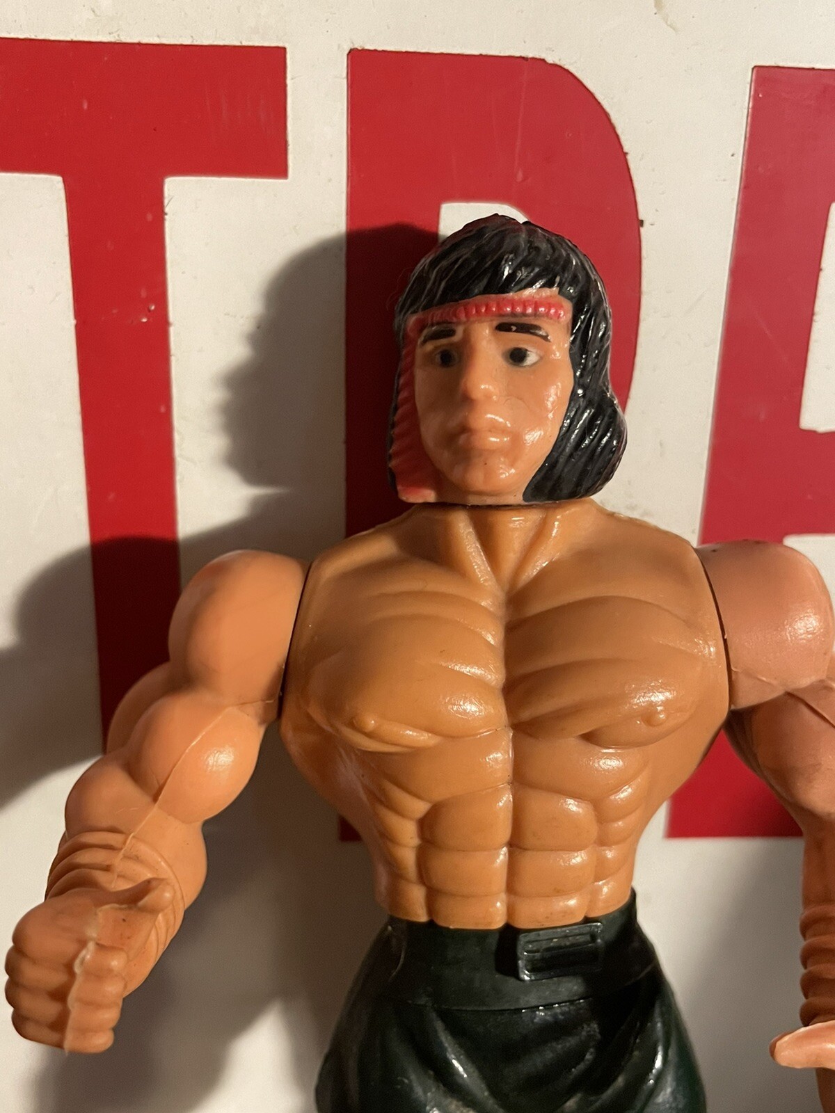 Vintage Bootleg Rambo Action Figures Knockoff & Rocket Launcher ~ Uzi ...