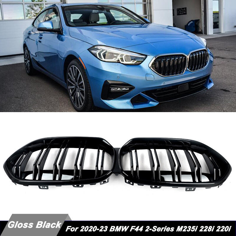 Gloss Black Front Grille For 2020-23 BMW F44 2-Series Gran Coupe M235i ...