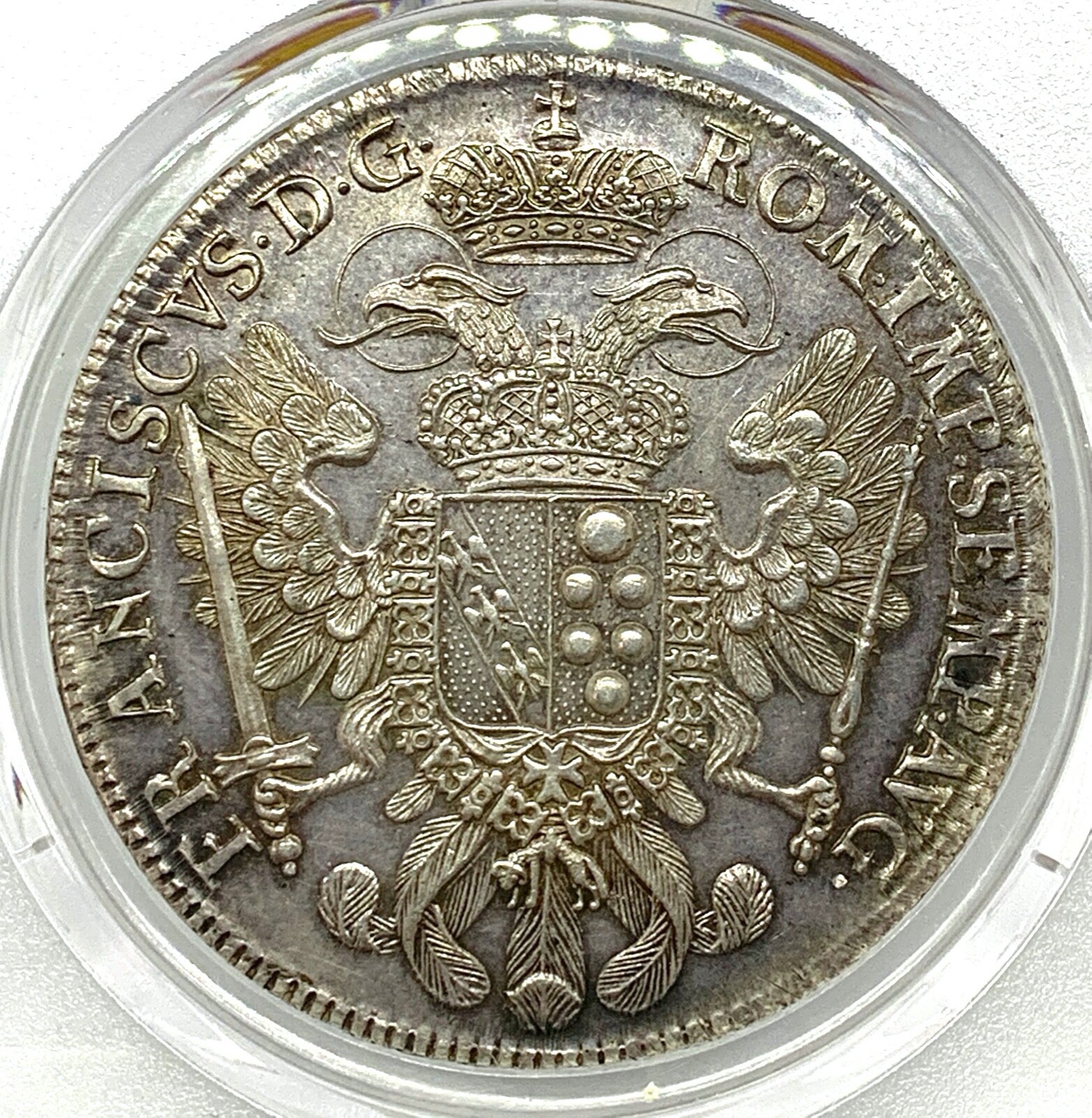 Alemán Estados Nuremberg 1763 Taler Moneda Thaler Calidad MS62 Vz / F ...