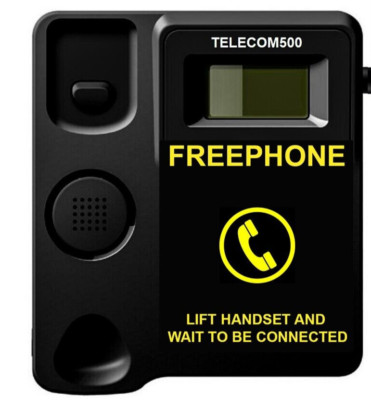 TELECOM500 5G 4G GSM DESK WALL TAXI FREEPHONE AUTODIAL SIM CARD BLACK ...