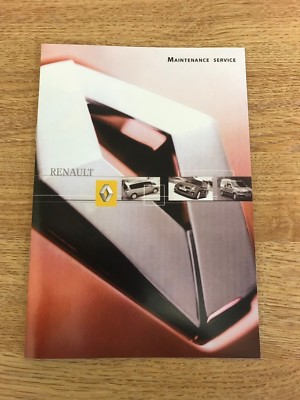 RENAULT SERVICE BOOK NEW GENUINE NOT DUPLICATE ALL RENAULT MODELS ...