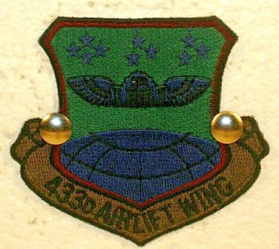 USAF Air Force 433rd Airlift Wing Subdued Insignia Badge Patch | eBay
