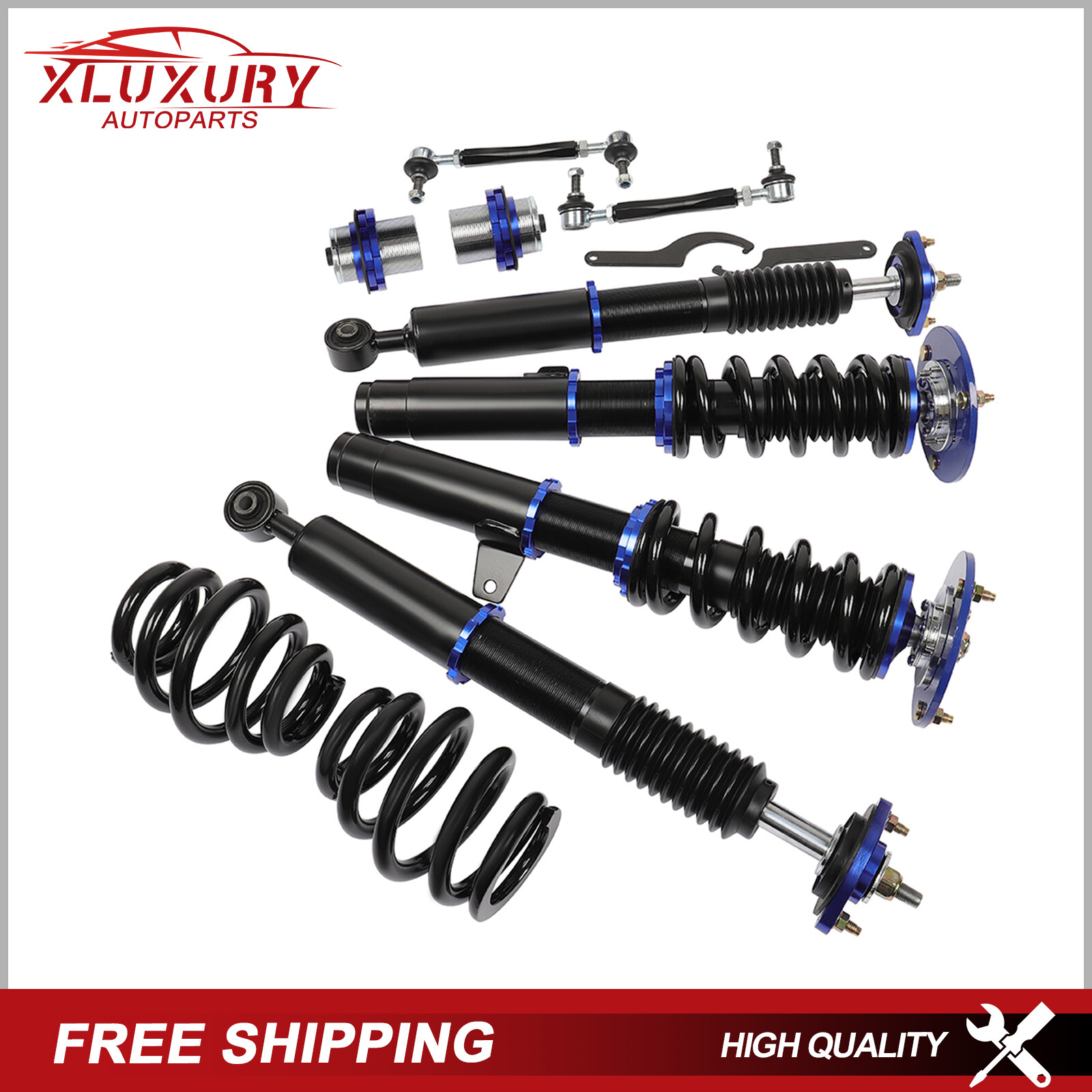 Coilovers Suspension Kit For BMW E46 320i 325i 328i Shock Struts Adj ...