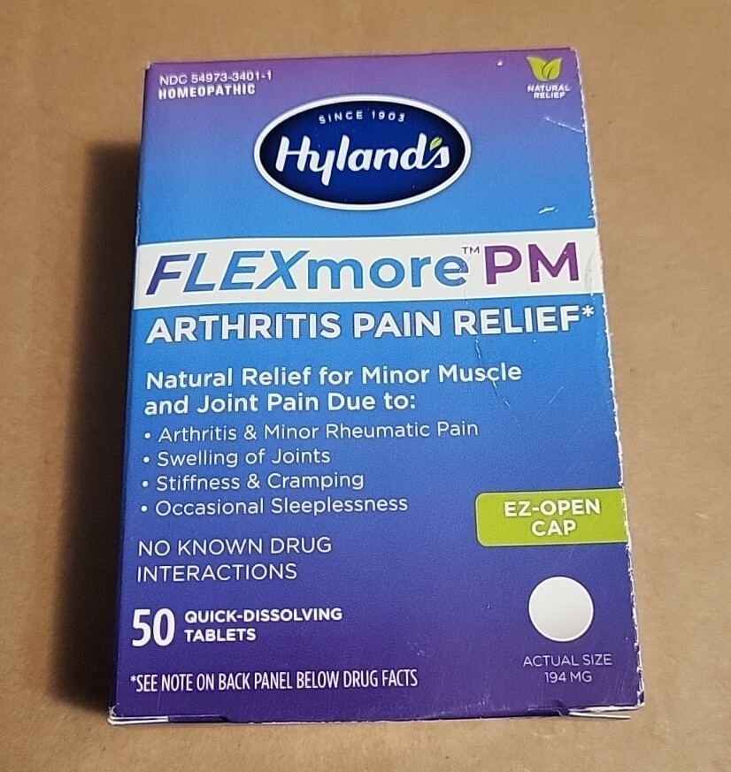 Hyland's Flexmore PM Arthritis Pain Relief Tablet - 50 Count for sale ...