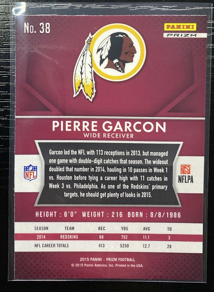 Pierre Garcon 2015 Panini Prizm Red Prizm Card #38 | eBay