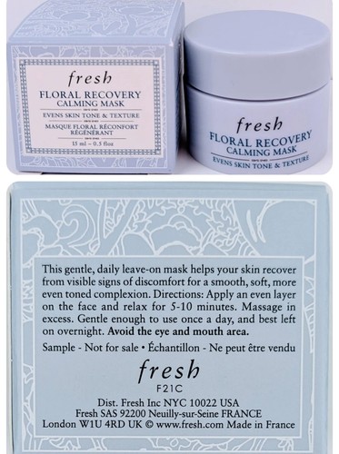 Fresh Floral Recovery Calming Mask 15ml/0.5fl.oz. Travel/Trial Size | eBay