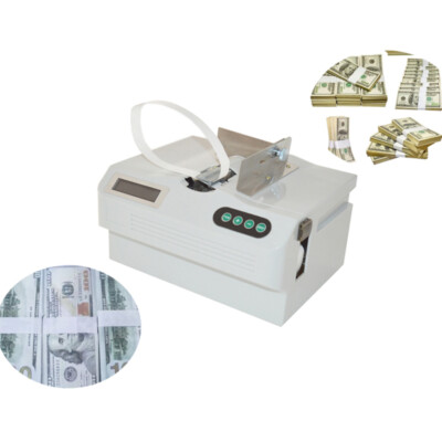 Automatic Small Banknote Binding Machine Strapping Bundling Money ...