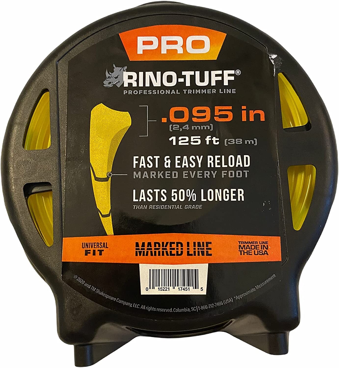 Rino-Tuff Pro Universal Fit .095 125 ft. Marked Replacement Line 17451 ...