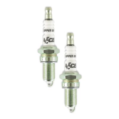 ACCEL Motorcycle Spark Plugs Copper Core Twin Cam .040" Gap 2 Pack 2418 ...