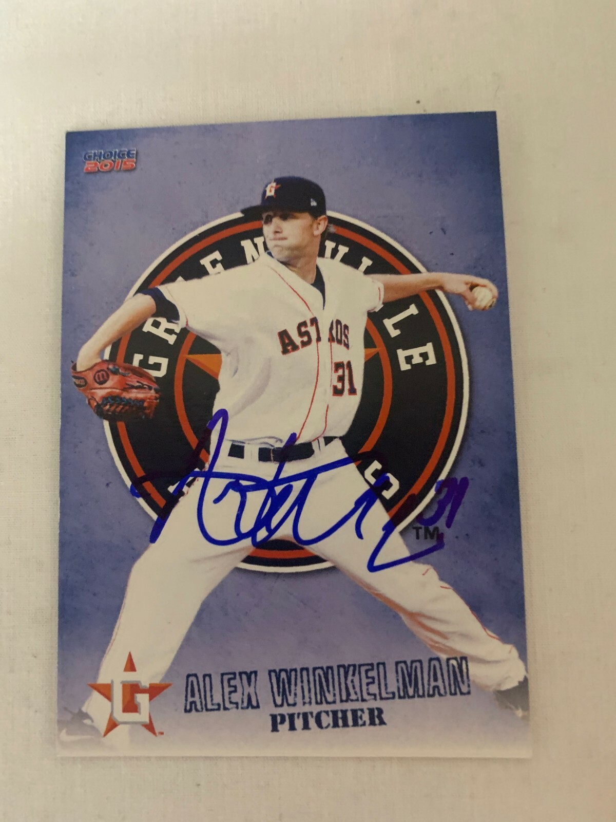 Alex Winkelman 2015 Signed Greeneville Astros Team Card | eBay